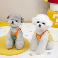 China Small Dog Vest Puppy Clothes Stripped Costume for Medium Pet Pomeranian Chihuahua Ropa Perro T-Shirt Cool Thin Outfit for sale