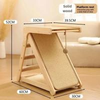 China Modern Style Cat Tower Collapsible Wood Cat Condo Grip Wear Chip-Resistant Cat Scratcher Pet Toys Accessories Carton Packaging for sale