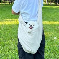 China Comfortable Foldable Lightweight Cotton Modern Pet Puppy Dog Carrier Backpack Zipper Closure Mesh Sling Travel Tote Shoulder Bag for sale