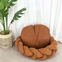 China New DIY Hand-woven Cat Dog Litter Creative Machine Wash 6cm Thick Suede High-end Dog Bed Pet Nest for sale