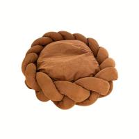China New DIY Hand-woven Cat Dog Litter Creative Machine Wash 6cm Thick Suede High-end Dog Bed Pet Nest for sale