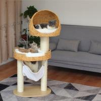 China Eco-friendly Luxury Halloween Cat Scratching Tree Sisal Litter Weaving House Rack Climbing Shelf Picture Toys 4 Levels & Above for sale