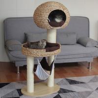 China Eco-friendly Luxury Halloween Cat Scratching Tree Sisal Litter Weaving House Rack Climbing Shelf Picture Toys 4 Levels & Above for sale
