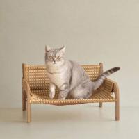 China Modern Rectangle Sisal Cat Sofa Bed Recliner Sofa Comfortable Multi-Functional Removable Washable Pet Chair Carton for sale