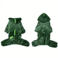 China Pet Dog Halloween Cute Dinosaur Shape Warm Fleece Jumpsuits Small Medium Dogs Puppy Hoodies Chihuahua Yorkshire Costume Coats for sale