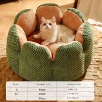 China Winter Modern Pet Cat Bed Thickened Fleece Kennel Pad with Cotton Fill for Indoor Use for Bedroom Office or Living Room for sale