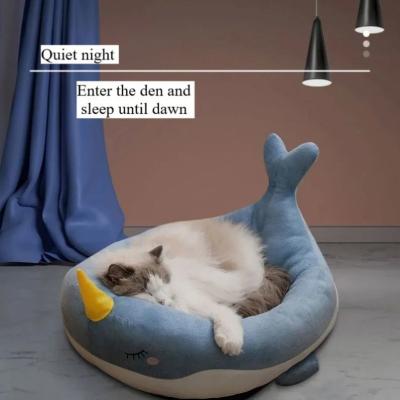 China Four Seasons Universal Summer Cooling Mat Detachable Cat Whale Dog Nest Small Dog Dog Semi Enclosed Pet Supplies for sale