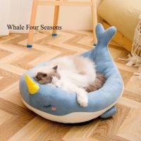 China Four Seasons Universal Summer Cooling Mat Detachable Cat Whale Dog Nest Small Dog Dog Semi Enclosed Pet Supplies for sale