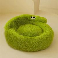China Luxury Modern Donut Style Dog Cat Bed Large Plush Soft Washable Sofa with Dots Cotton Filled Indoor Bedroom Pets Accessory for sale