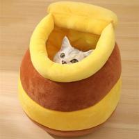 China New Cat Nest Corduroy Modern Super Soft Comfortable Removable Skin-friendly Portable Collapsible Kitten Bed Inner Pad Pet for sale
