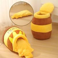 China New Cat Nest Corduroy Modern Super Soft Comfortable Removable Skin-friendly Portable Collapsible Kitten Bed Inner Pad Pet for sale
