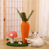China Luxury Cat Tree with Carrot & Sisal Rack Cute Home Crawling Frame and Fun Wool Toys Pet Accessory for Cats During Halloween for sale