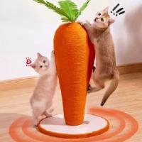 China Luxury Cat Tree with Carrot & Sisal Rack Cute Home Crawling Frame and Fun Wool Toys Pet Accessory for Cats During Halloween for sale