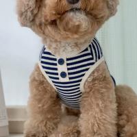 China New Summer Soft Polyester Pet Dog Sweatshirt Small Puppy Stripes Halloween Dog Vest Cat Coat Accessory for sale
