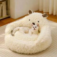 China Bed Cats for Winter Warm Houses and Habitats House Accessories Kitten Cushions Beds Dog Puppy Accessory Pet Supplies for sale