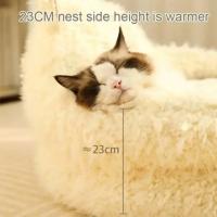 China Bed Cats for Winter Warm Houses and Habitats House Accessories Kitten Cushions Beds Dog Puppy Accessory Pet Supplies for sale