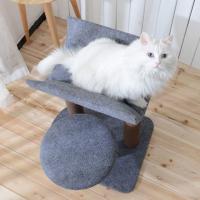 China Hot Sale Eco-Friendly Wool & Sisal Small Cat Scratcher Tree Cat House with Carton Packaging Christmas Gift for sale