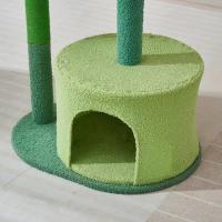 China Large Four Seasons Cat Toy Fluffy Sustainable Plush Material Durable Modern Design Wood Scratcher Pillars Cute Plant Carton for sale