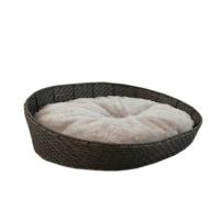 China Home Classic Fashion Modern Wicker Rattan Dog Bed Oval Shape Portable All-Season Outdoor Furniture Carton for sale