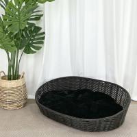 China Dog Kennel Rattan Four Seasons Universal Pet Kennel Large and Small Dogs Removable Washable Mat Cooler cat Nest Willow Dog Beds for sale