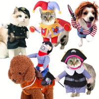 China Dog Fancy Dress for Horseback Riding Cosplay Soft Breathable Halloween Christmas New Year's Suit Solid Funny Clothes Accessories for sale