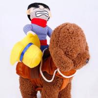 China Dog Fancy Dress for Horseback Riding Cosplay Soft Breathable Halloween Christmas New Year's Suit Solid Funny Clothes Accessories for sale