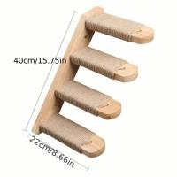 China Multilayer Platform Wall Mounted Cat Climber Tree Post Modern Halloween Cat Climbing Shelves Interactive Toy Carton Packaging for sale