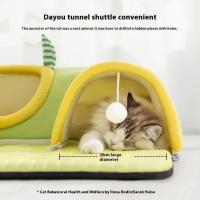 China Spring Summer Universal Four Season Modern Cat Nest Breathable Monster Cat Bed Tunnel Indoor Pets Desktop Sleeping Mat Accessory for sale