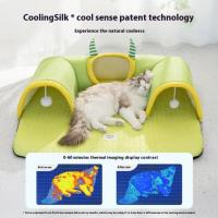 China Spring Summer Universal Four Season Modern Cat Nest Breathable Monster Cat Bed Tunnel Indoor Pets Desktop Sleeping Mat Accessory for sale