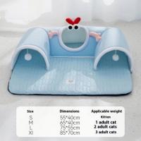 China Spring Summer Universal Four Season Modern Cat Nest Breathable Monster Cat Bed Tunnel Indoor Pets Desktop Sleeping Mat Accessory for sale