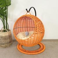 China Cat Cradle Rocking Nest Pet Round Ball Hanging Bed Basket with Plush Interior Cushion Mat Hammock for Dogs Cats Puppy Kitty for sale