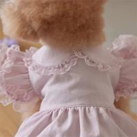 China XS Size Pet Princess Lace Dress for Small Dogs Teddy Bear Summer Coat Flying Sleeves for Cats' Birthday Christmas Celebration for sale