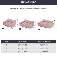 China Minimalist Cream Aesthetic Pet Bed with Eco-Friendly Materials and Customizable Size for Elevated Dog Cot or Cat Relaxation Couch for sale