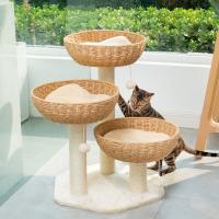 China AssemblyrequiredYes Cat Climbing Tree Made of Wood Offering Sturdy Climbing Surfaces and Relaxing Spots for Cats Indoors for sale