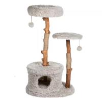 China Carpet Cat Scratching Tree Space Saving Pet Products Shipping FedEx Perfect for Businesses Offering Cat Furniture Solutions for sale