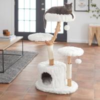 China Carpet Cat Scratching Tree Space Saving Pet Products Shipping FedEx Perfect for Businesses Offering Cat Furniture Solutions for sale
