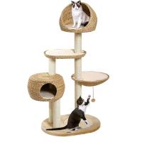 China Includes hanging toys cat tree model cat tree shipping DHL durable multi level cat tree perfect for office and pet stores for sale