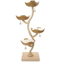 China Beige Cat Climbing Tree Easytoclean Practical Cat Play Equipment Enhances Physical Activity and Mental Stimulation for sale