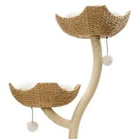 China Beige Cat Climbing Tree Easytoclean Practical Cat Play Equipment Enhances Physical Activity and Mental Stimulation for sale