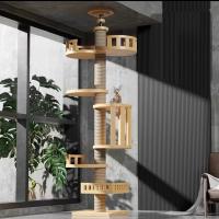 China Pet Products cat tree eco friendly includes hanging toys multi level platform for cats to climb scratch and relax comfortably indoors for sale