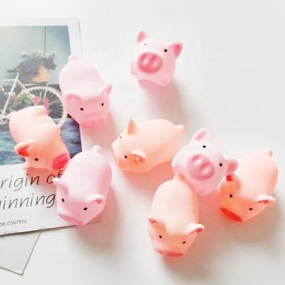 China 14 Years up Age Range BPA Free Vinyl PVC Toy Kid's Squeaky Mini Cute Piggy Fun Ornament Essential Accessory for All Ages for sale