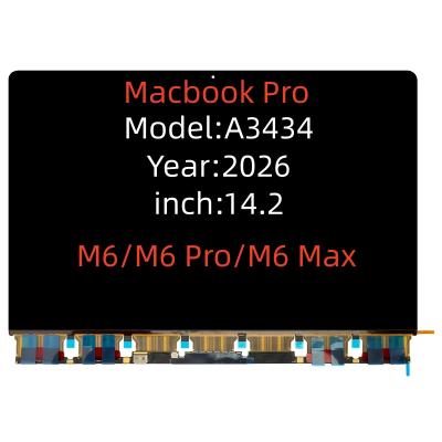China LCD Replacement Screen For MacBook Pro A3434 (2026 14.2