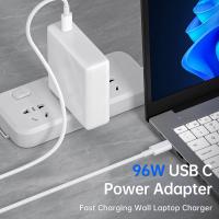 China Manufacturer 96W USB-C Laptop Charger Power Adapter, Compatible With Apple MacBook Air / Pro, With OTP And QC3.0 Functions, Smart for sale