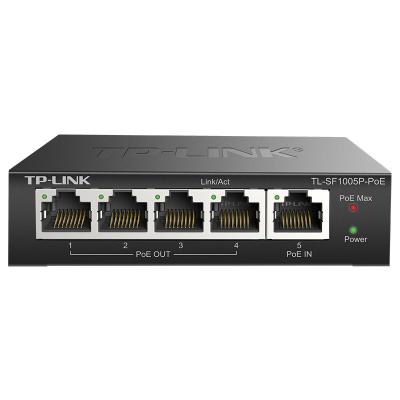 China Stock TP-Link TL-SF1005P-POE 5-port 100M Plug-and-Play POE Power Supply Switch for sale