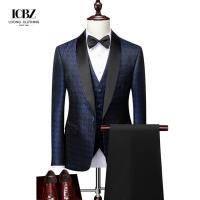 China LCBZ Spring Autumn Men's Suit Set 2 Piece Regular Length Zipper Fly Business Formal Wear for sale