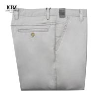 China Men's Regular Fit Low Side Pocket Dress Pants Suit Straight Leg Khaki Cotton Polyester M to 8XL for sale
