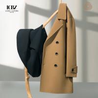 China Cotton Lapel Men's Winter Coat Oversized Single Breasted Trench Jacket for Cold Days for sale