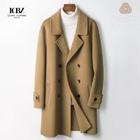 China Cotton Lapel Men's Winter Coat Oversized Single Breasted Trench Jacket for Cold Days for sale