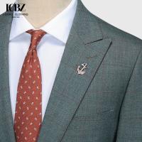 China Dark Plaid Single Breasted 8cm Peak Lapel 3 Piece Business Men Suit Set S-10XL for sale