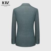China Dark Plaid Single Breasted 8cm Peak Lapel 3 Piece Business Men Suit Set S-10XL for sale